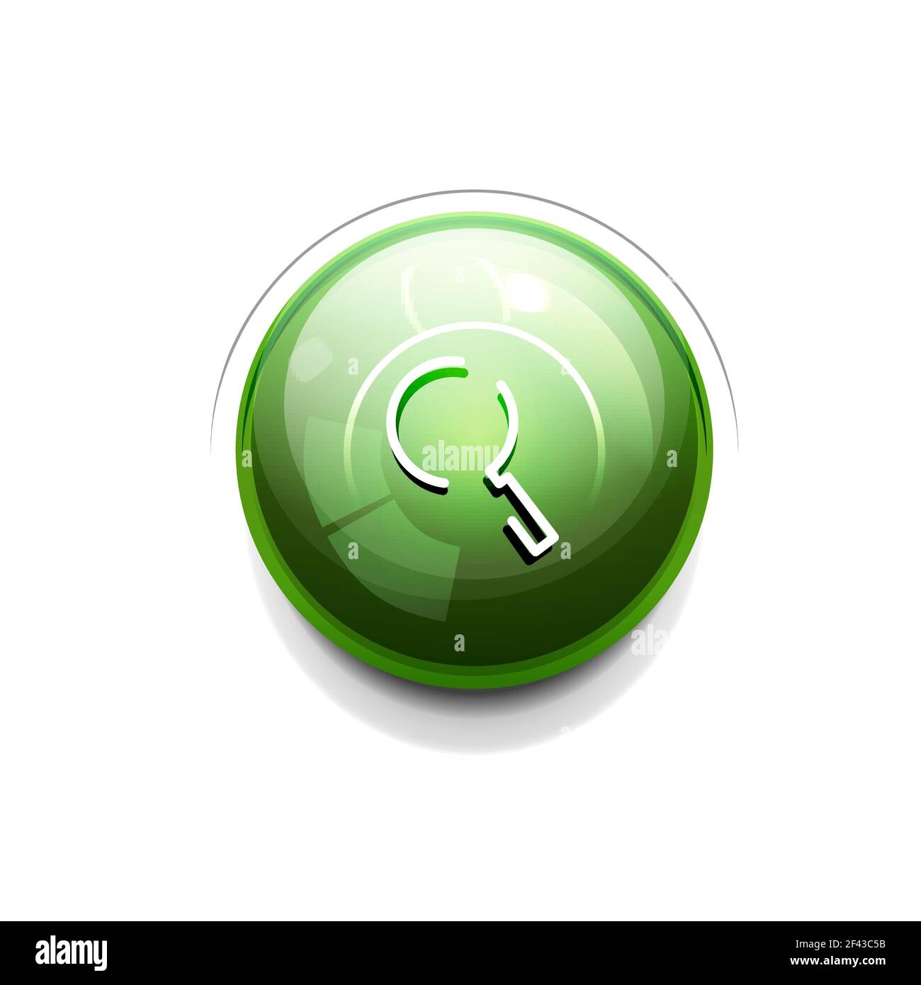 Search magnifyier web button, magnify icon. Modern magnifying glass ...