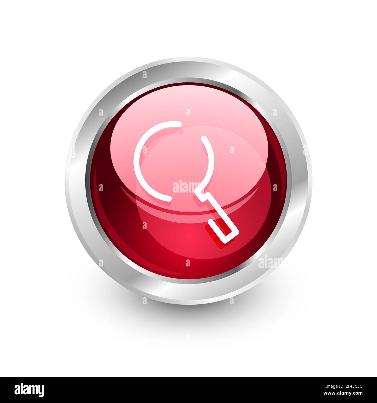 Search magnifyier web button, magnify icon. Modern magnifying glass ...