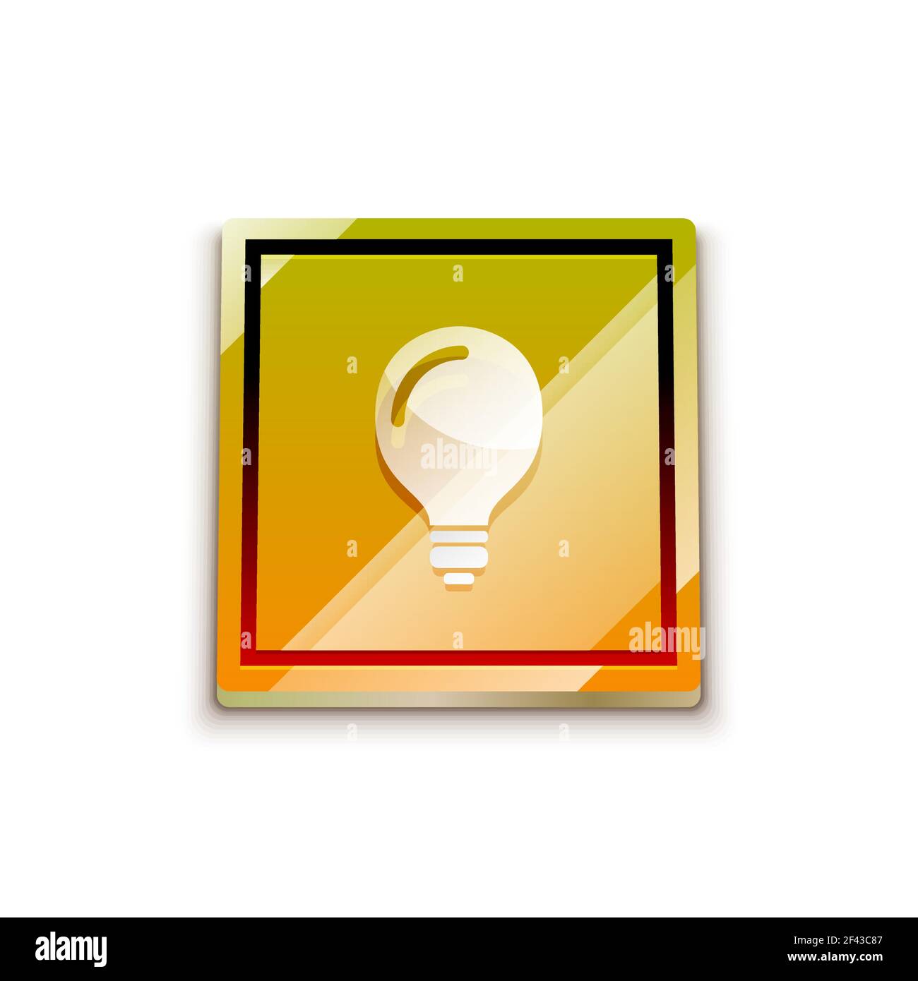 Light bulb, new idea concept web button. Light bulb, new idea concept ...