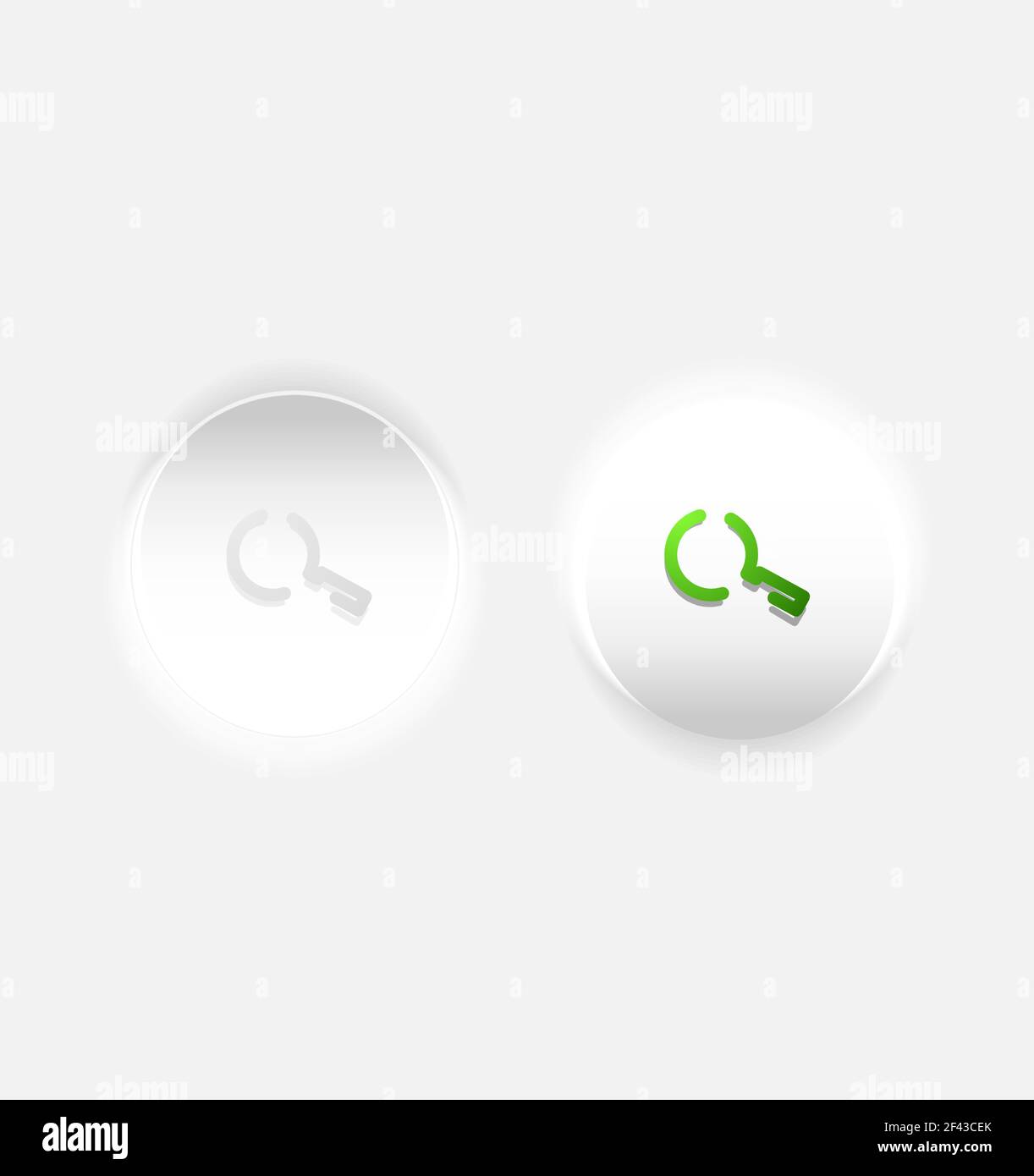 Search magnifyier web button, magnify icon. Modern magnifying glass ...