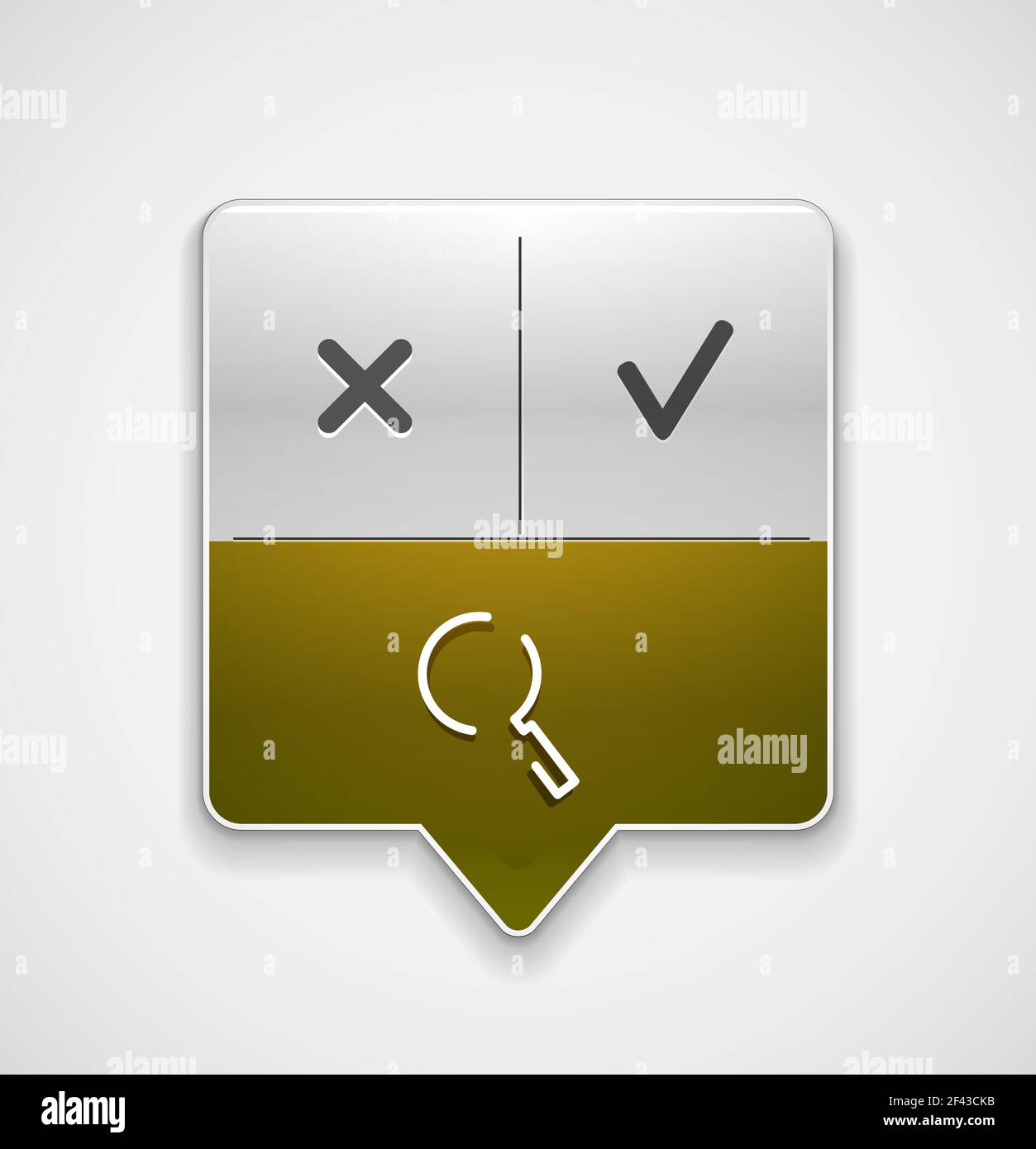 Search magnifyier web button, magnify icon. Modern magnifying glass ...