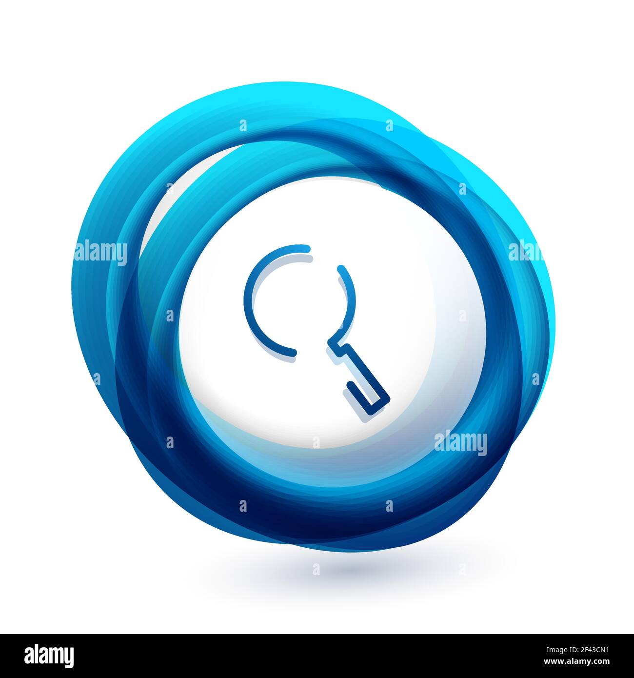 Search magnifyier web button, magnify icon. Modern magnifying glass ...