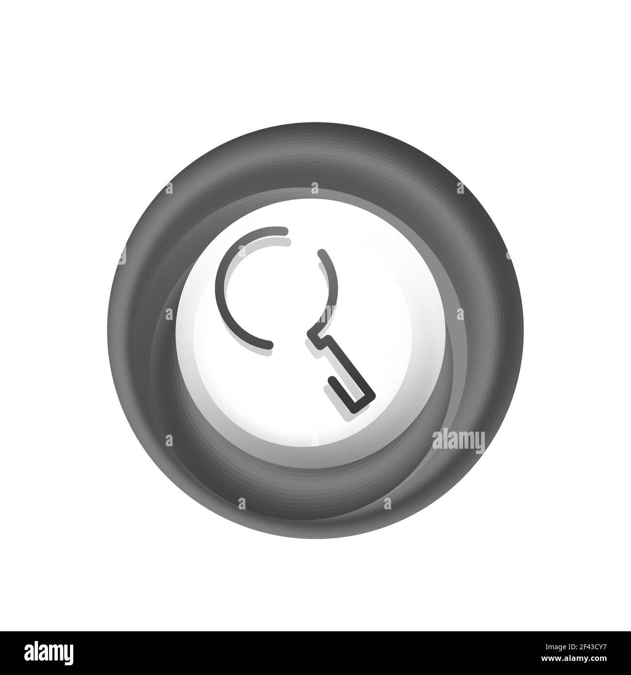 Search magnifyier web button, magnify icon. Modern magnifying glass ...