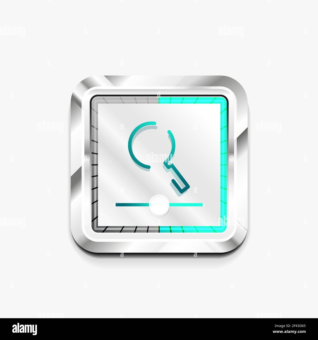 Search magnifyier web button, magnify icon. Modern magnifying glass ...