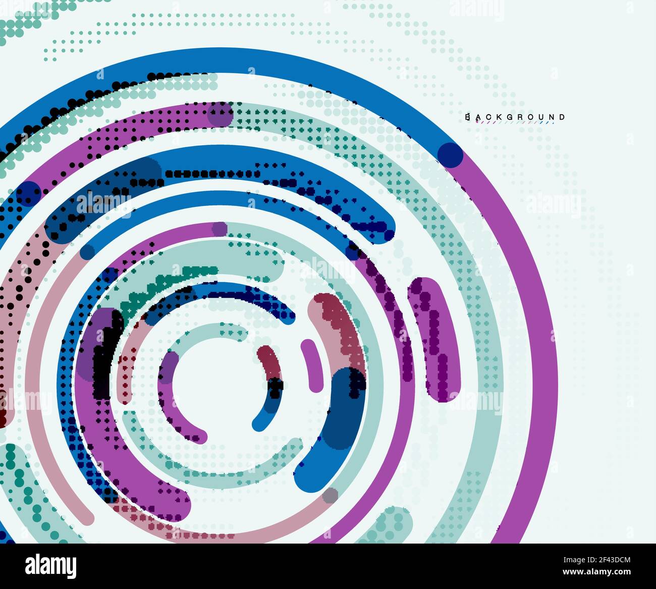 Circular lines, circles, geometric abstract background. Circular lines ...