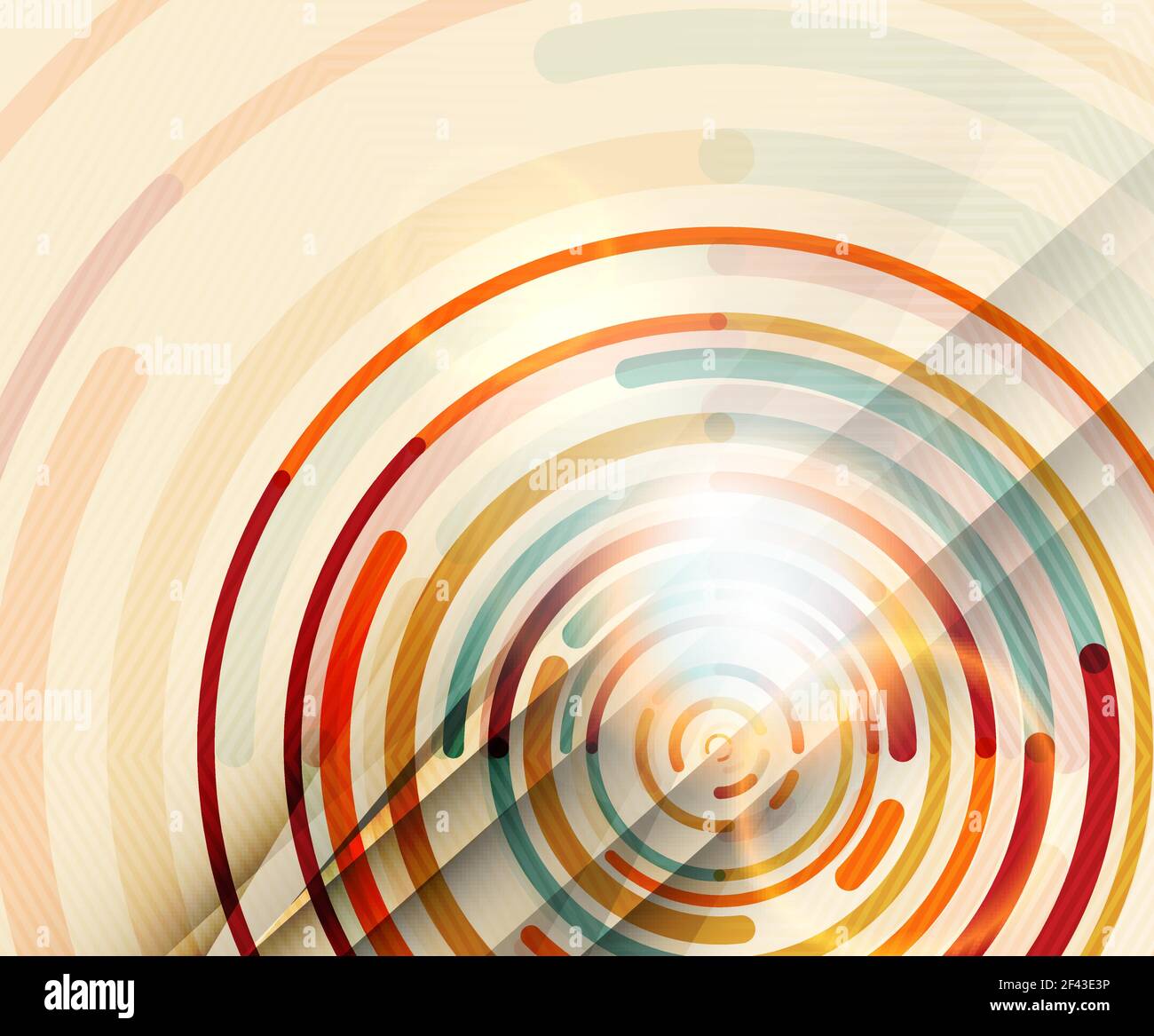 Circular lines, circles, geometric abstract background. Circular lines ...
