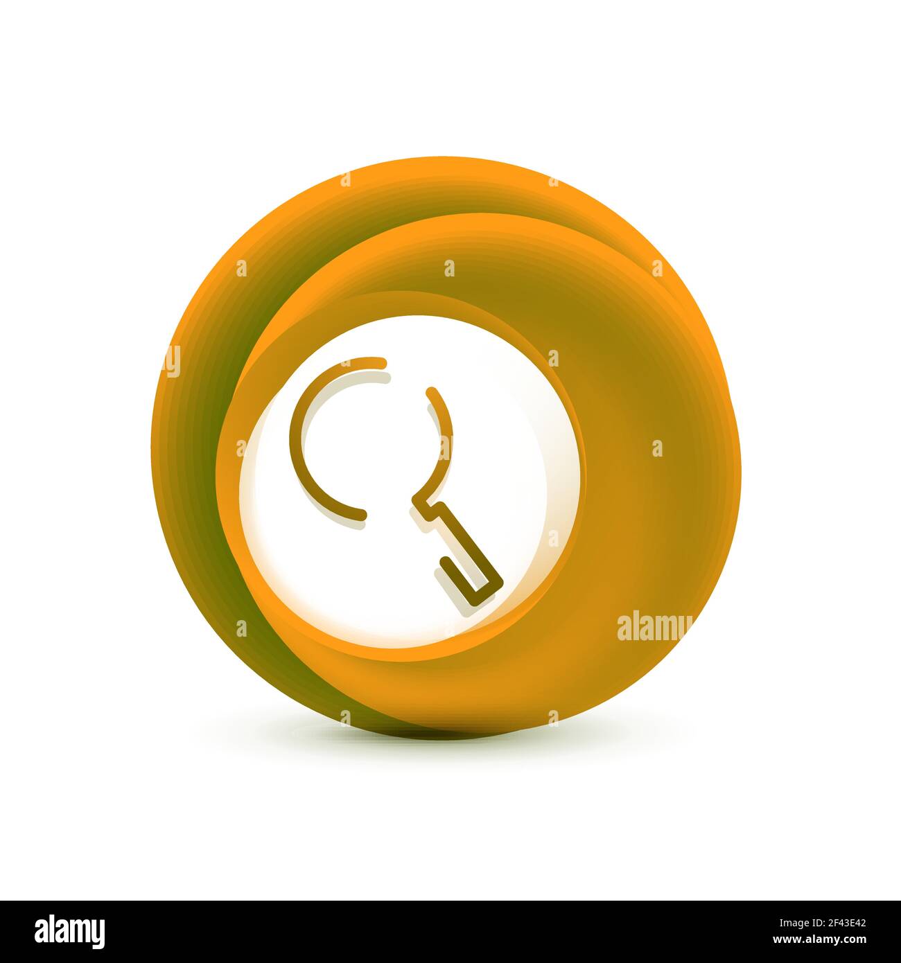 Search magnifyier web button, magnify icon. Modern magnifying glass ...