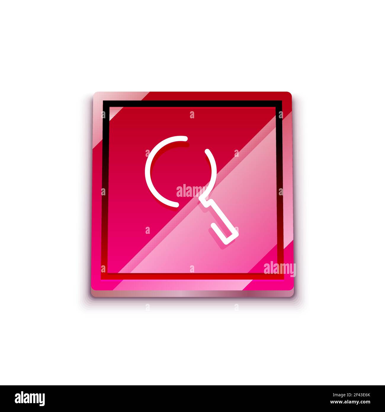 Search magnifyier web button, magnify icon. Modern magnifying glass ...