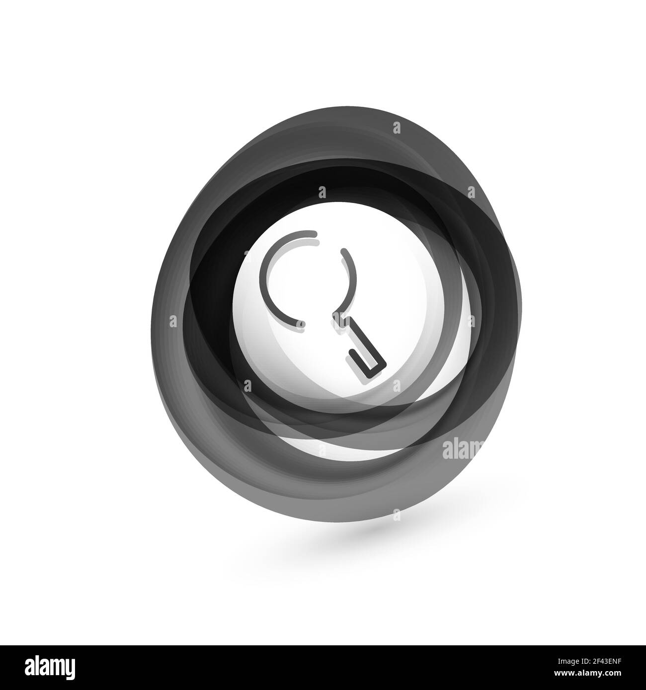 Search magnifyier web button, magnify icon. Modern magnifying glass ...