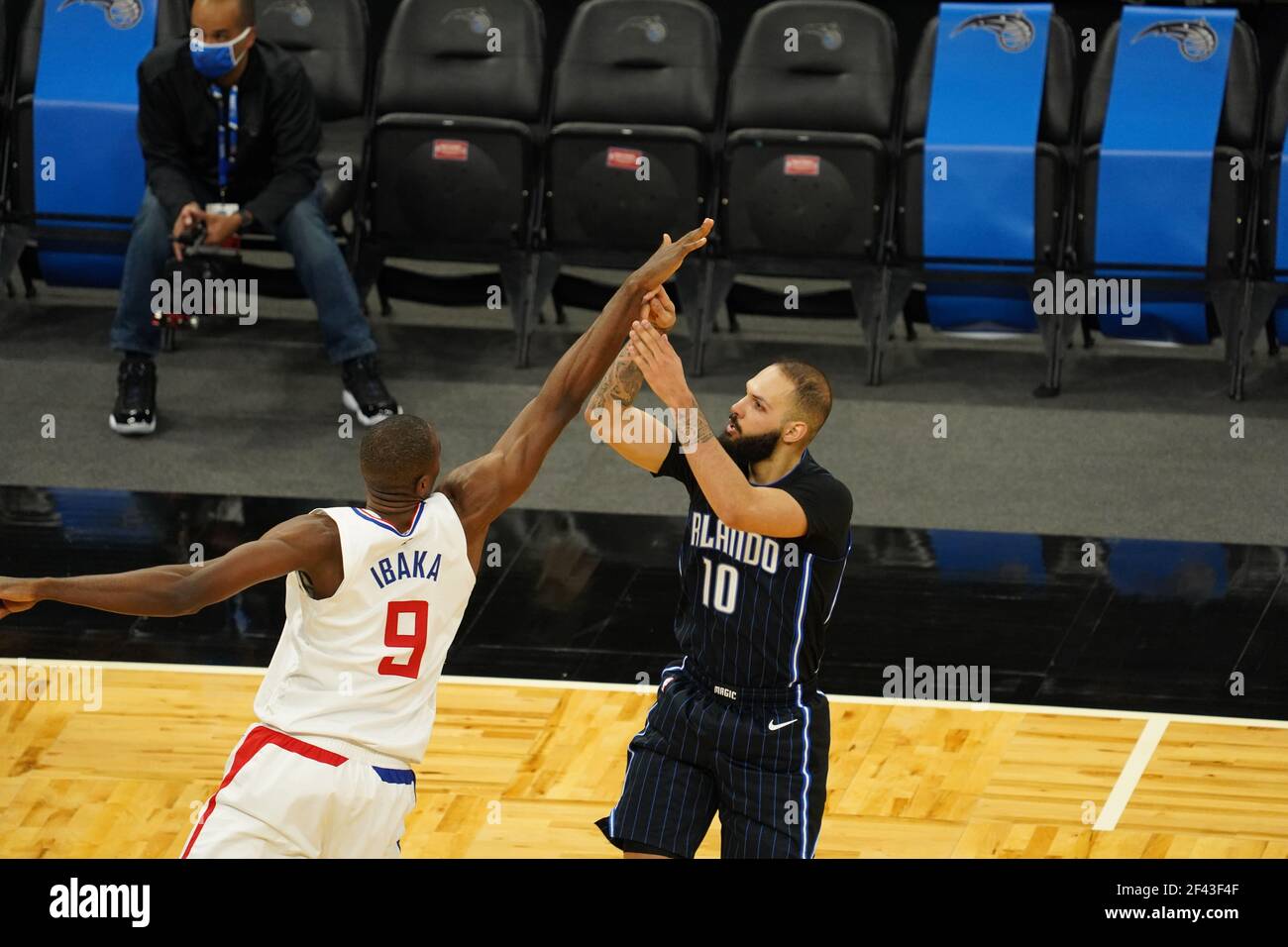 Orlando, Florida, USA, January 29, 2021, Los Angeles Clippers face the ...