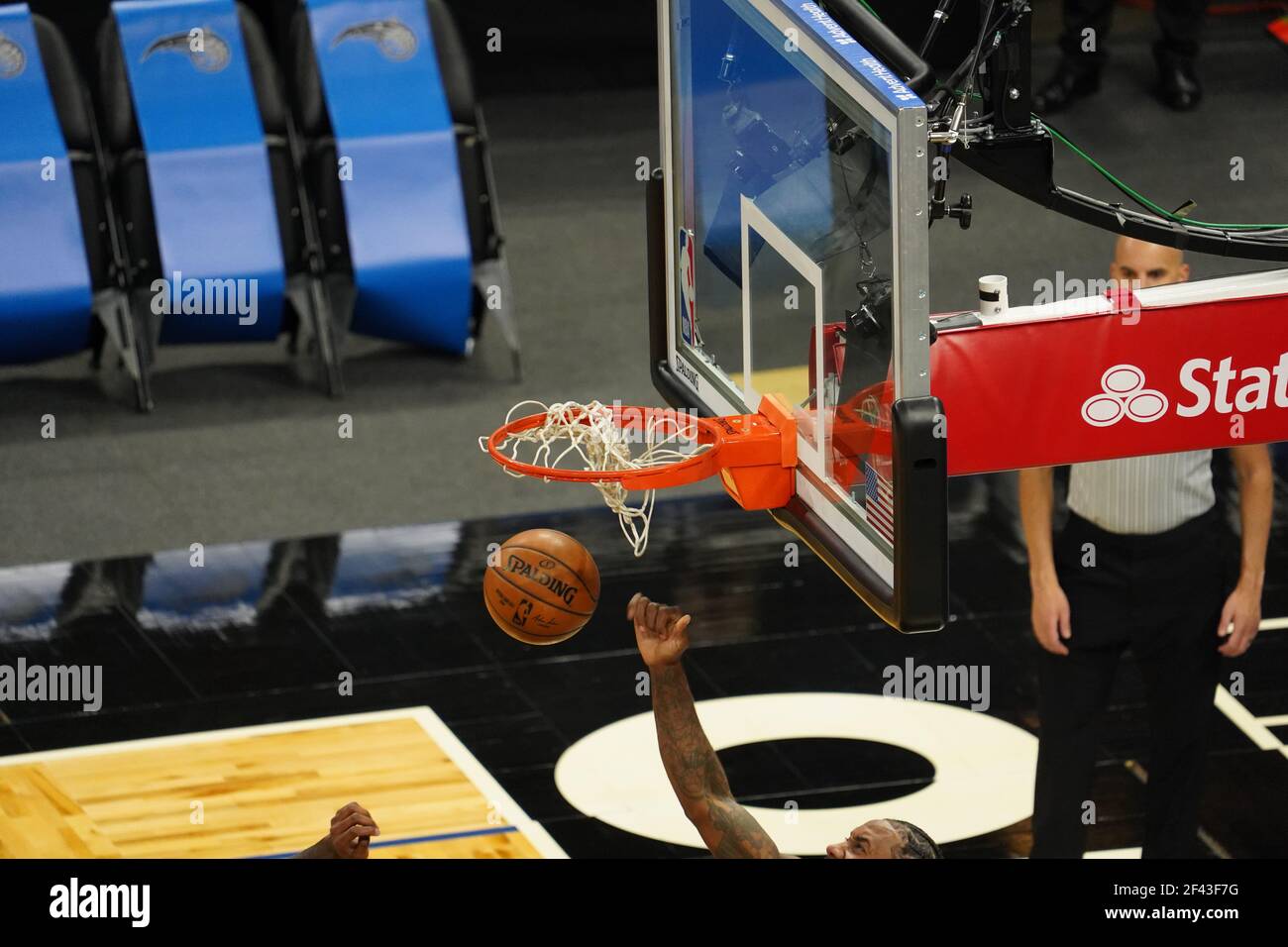 Orlando, Florida, USA, January 29, 2021, Los Angeles Clippers face the ...
