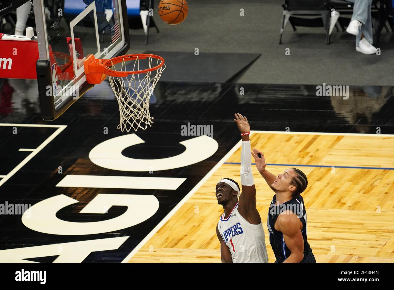 Orlando, Florida, USA, January 29, 2021, Los Angeles Clippers face the ...
