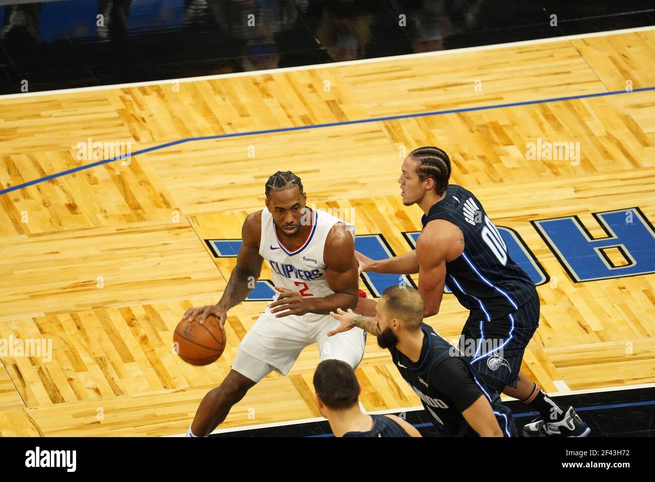 Orlando, Florida, USA, January 29, 2021, Los Angeles Clippers face the ...