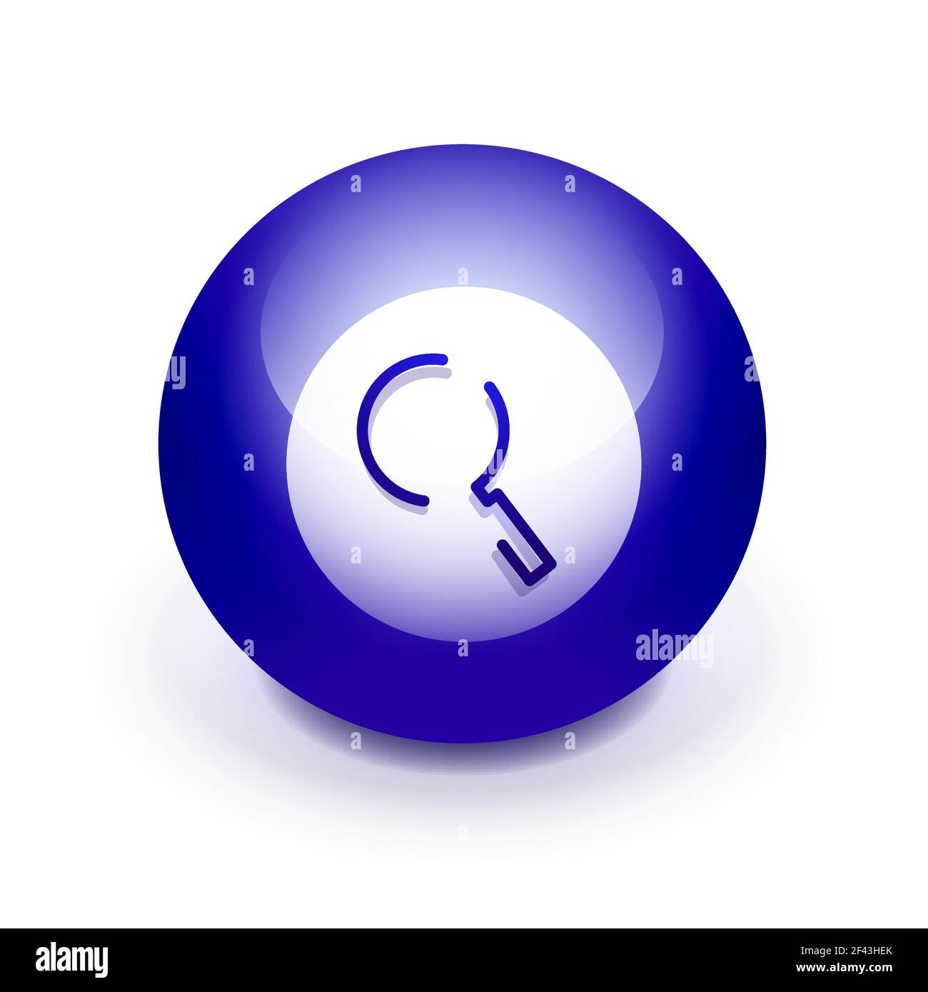 Search magnifyier web button, magnify icon. Modern magnifying glass ...