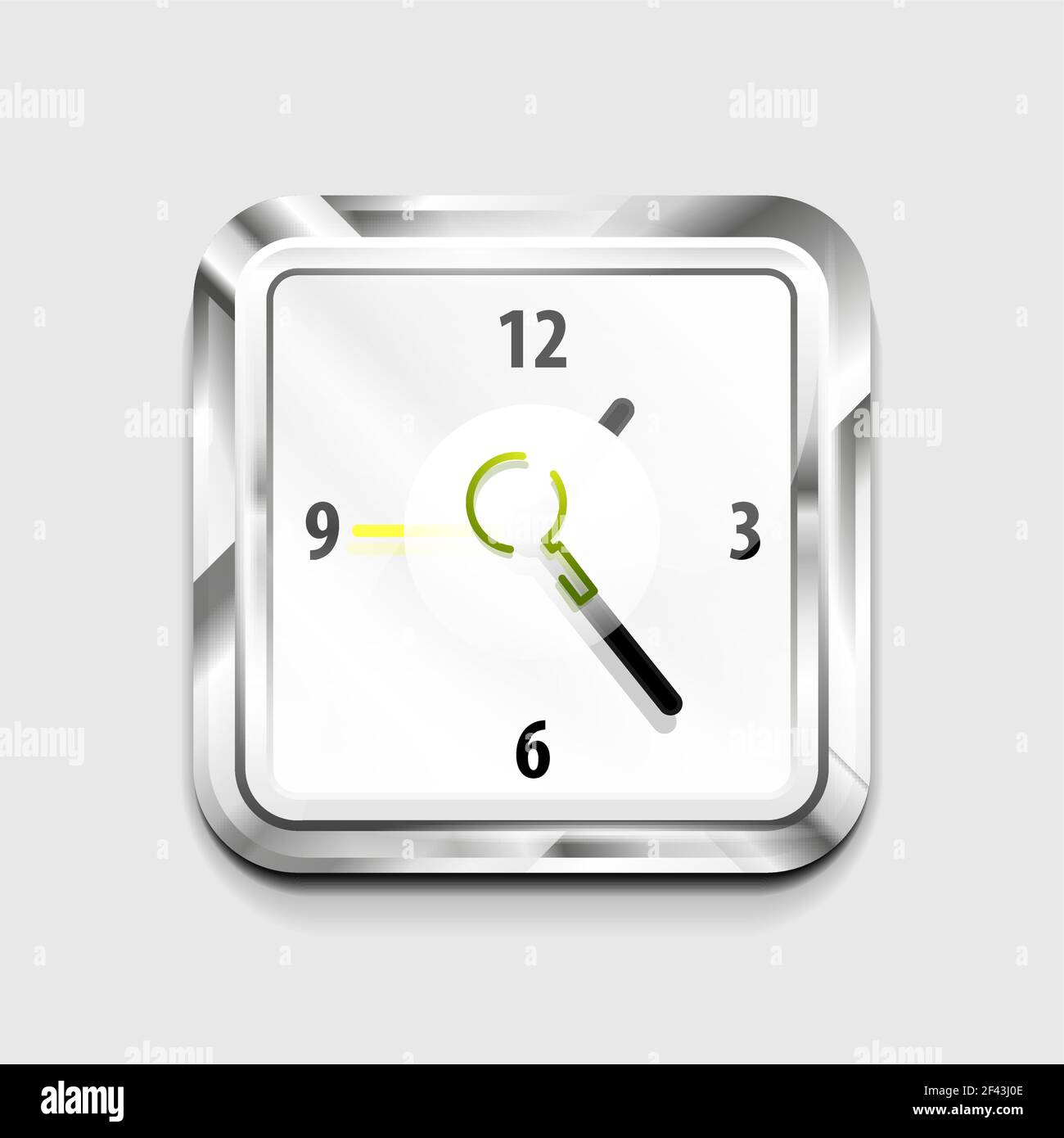 Search magnifyier web button, magnify icon. Modern magnifying glass ...