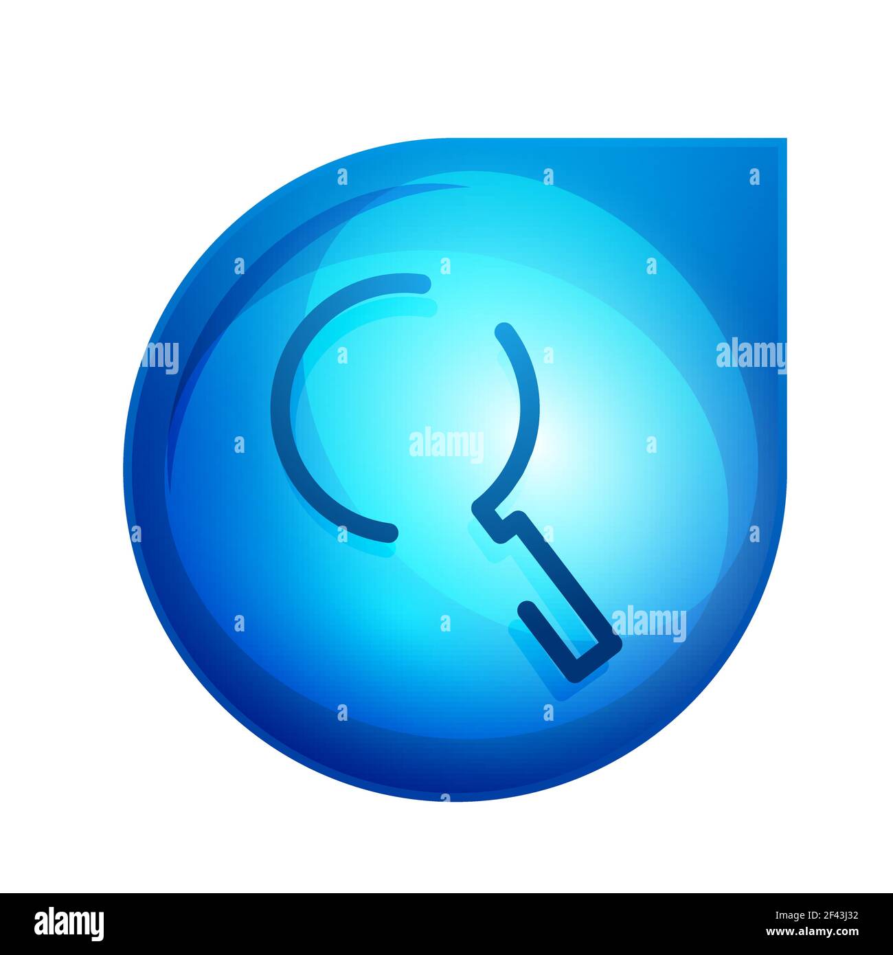 Search magnifyier web button, magnify icon. Modern magnifying glass ...