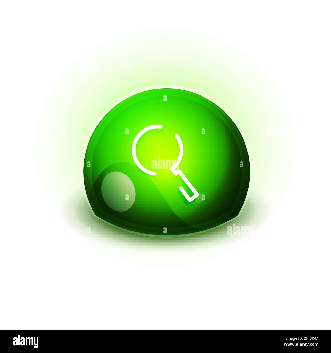 Search magnifyier web button, magnify icon. Modern magnifying glass ...