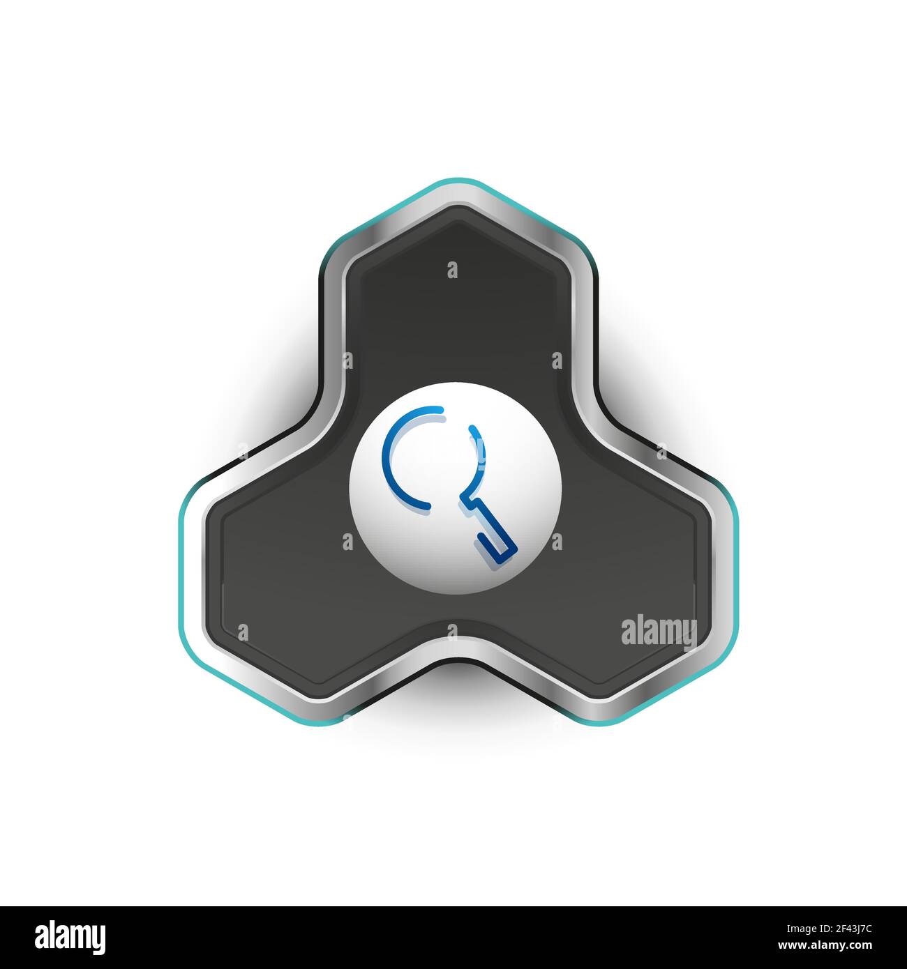 Search magnifyier web button, magnify icon. Modern magnifying glass ...