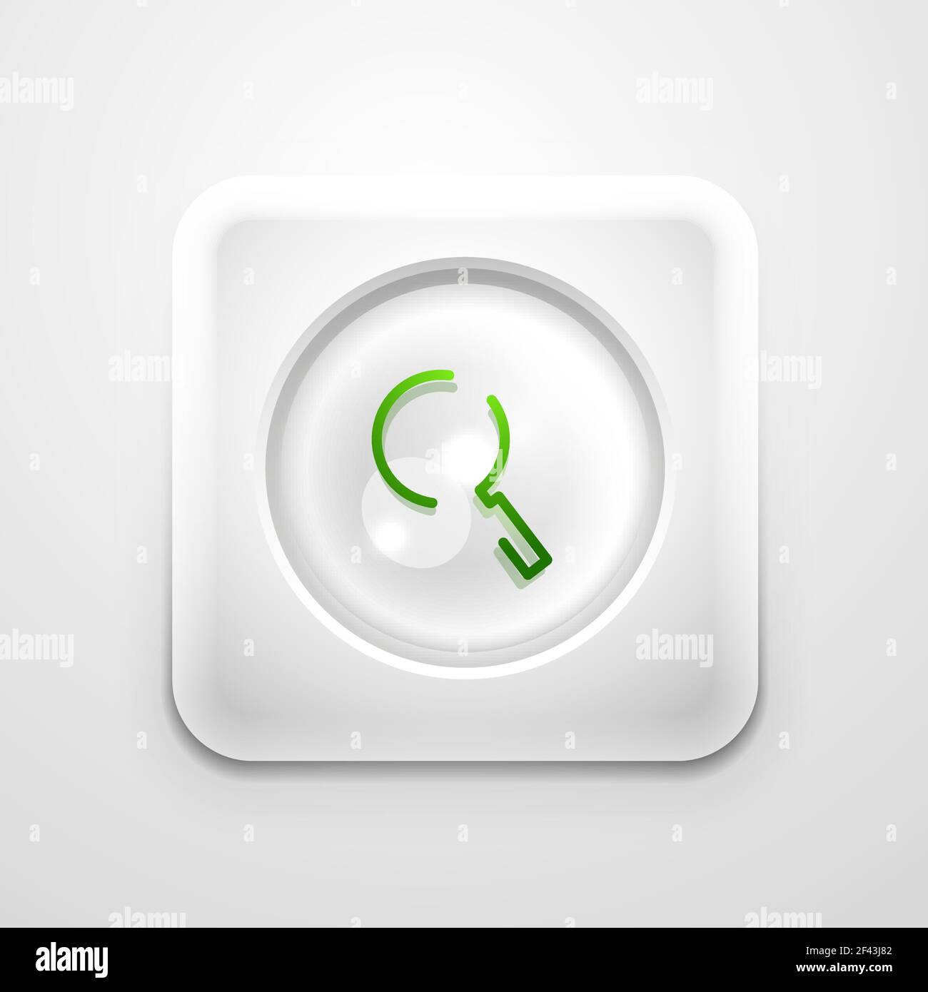Search magnifyier web button, magnify icon. Modern magnifying glass ...