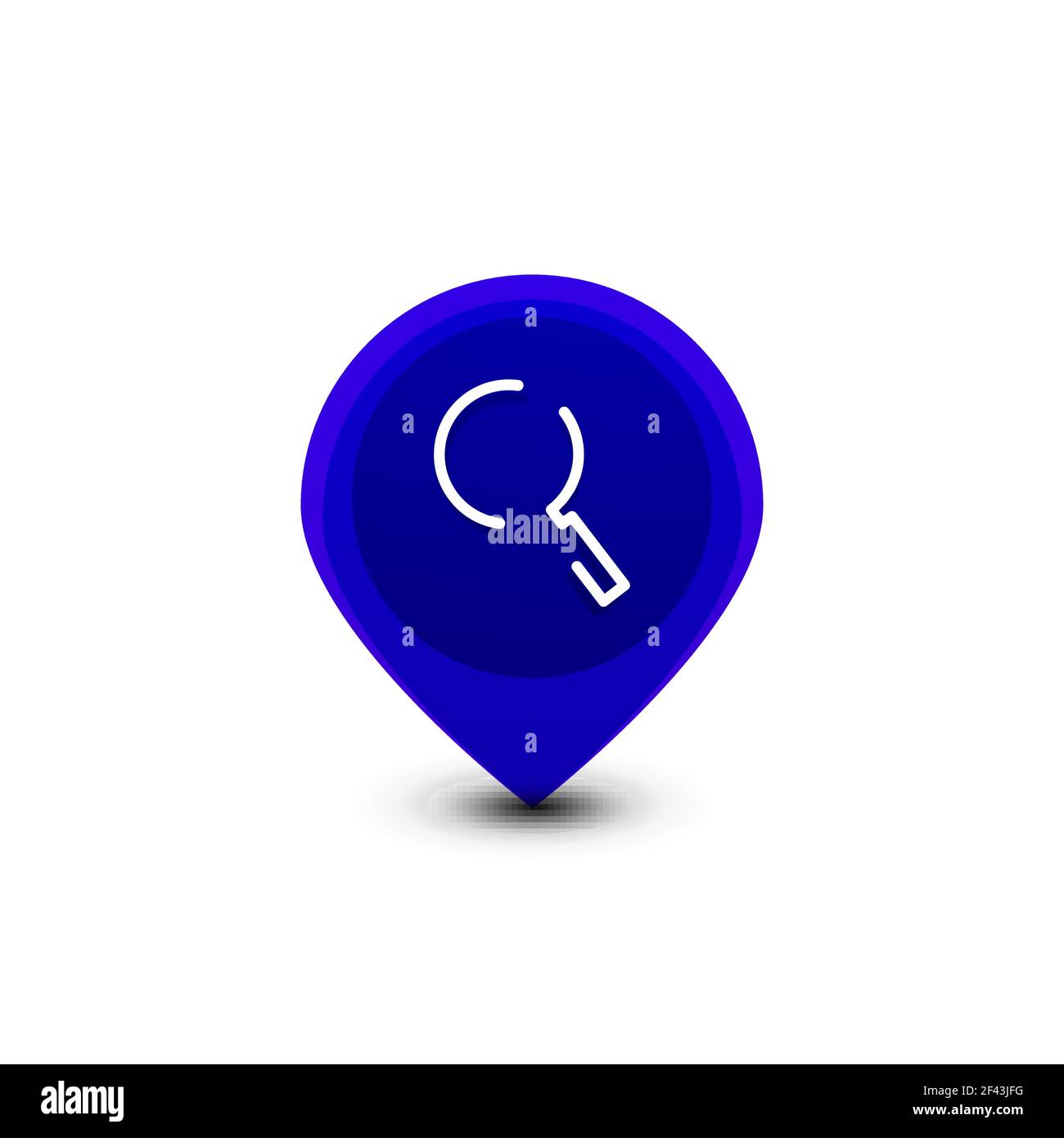 Search magnifyier web button, magnify icon. Modern magnifying glass ...