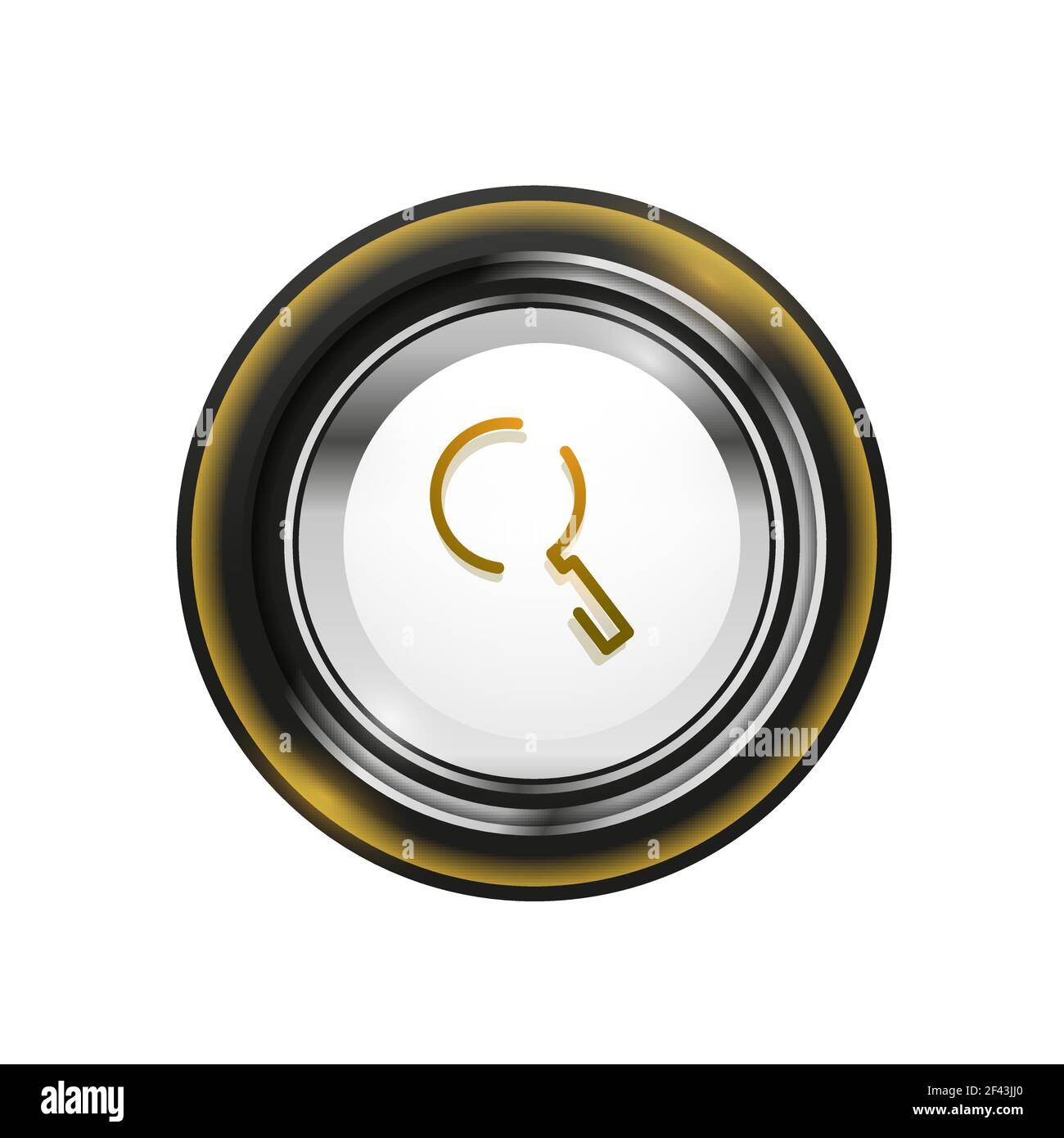 Search magnifyier web button, magnify icon. Modern magnifying glass ...