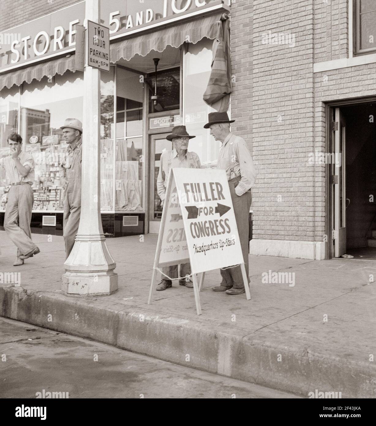Fayetteville, Arkansas. On the town square. August 1938. Photograph by ...