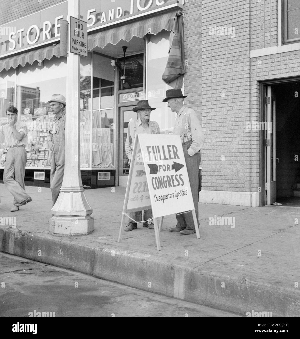 Fayetteville, Arkansas. On the town square. August 1938. Photograph by ...