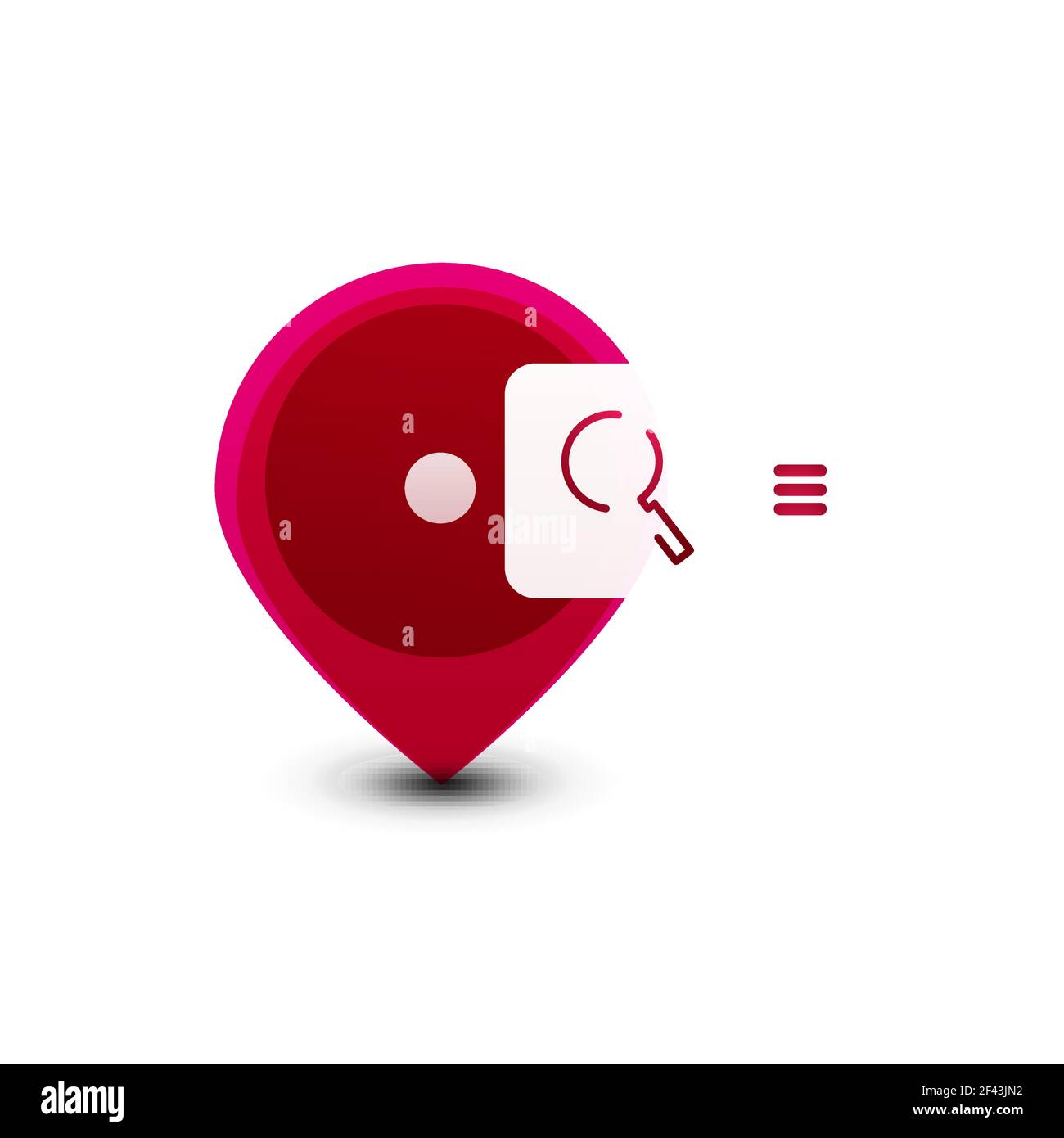 Search magnifyier web button, magnify icon. Modern magnifying glass ...