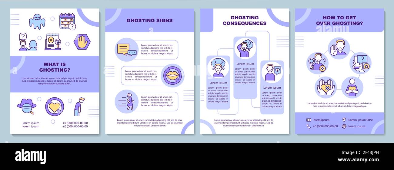 What is ghosting brochure template Stock Vector Image & Art - Alamy