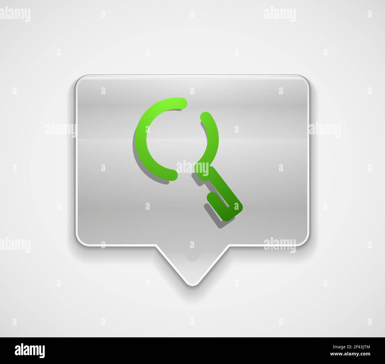 Search magnifyier web button, magnify icon. Modern magnifying glass ...