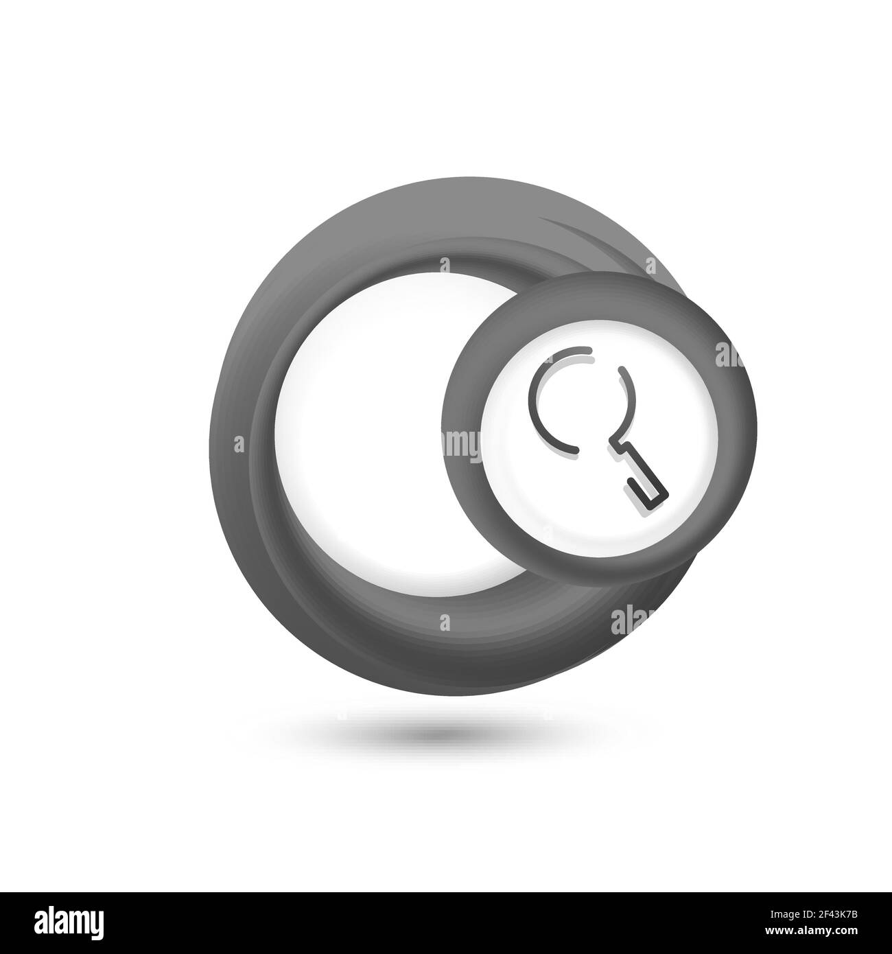 Search magnifyier web button, magnify icon. Modern magnifying glass ...