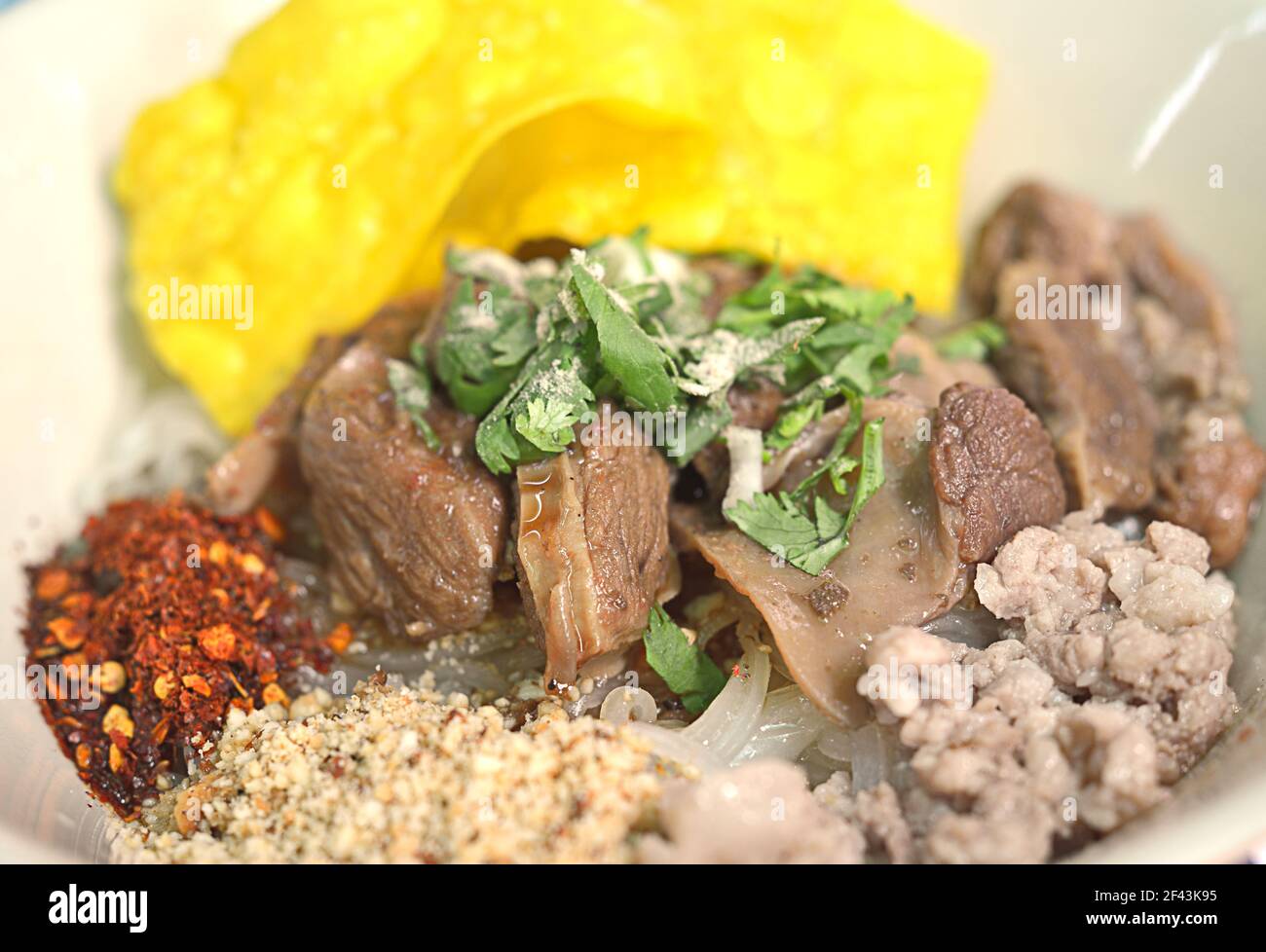 Traditional thai noodle. thai food. tom yam Stock Photo - Alamy
