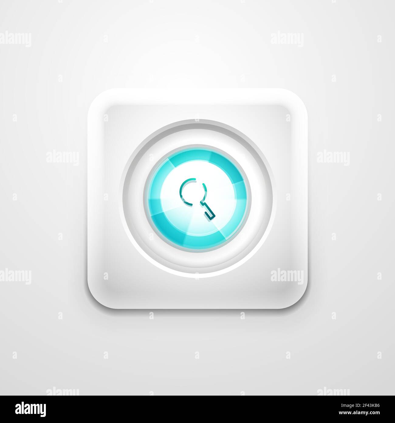 Search magnifyier web button, magnify icon. Modern magnifying glass ...
