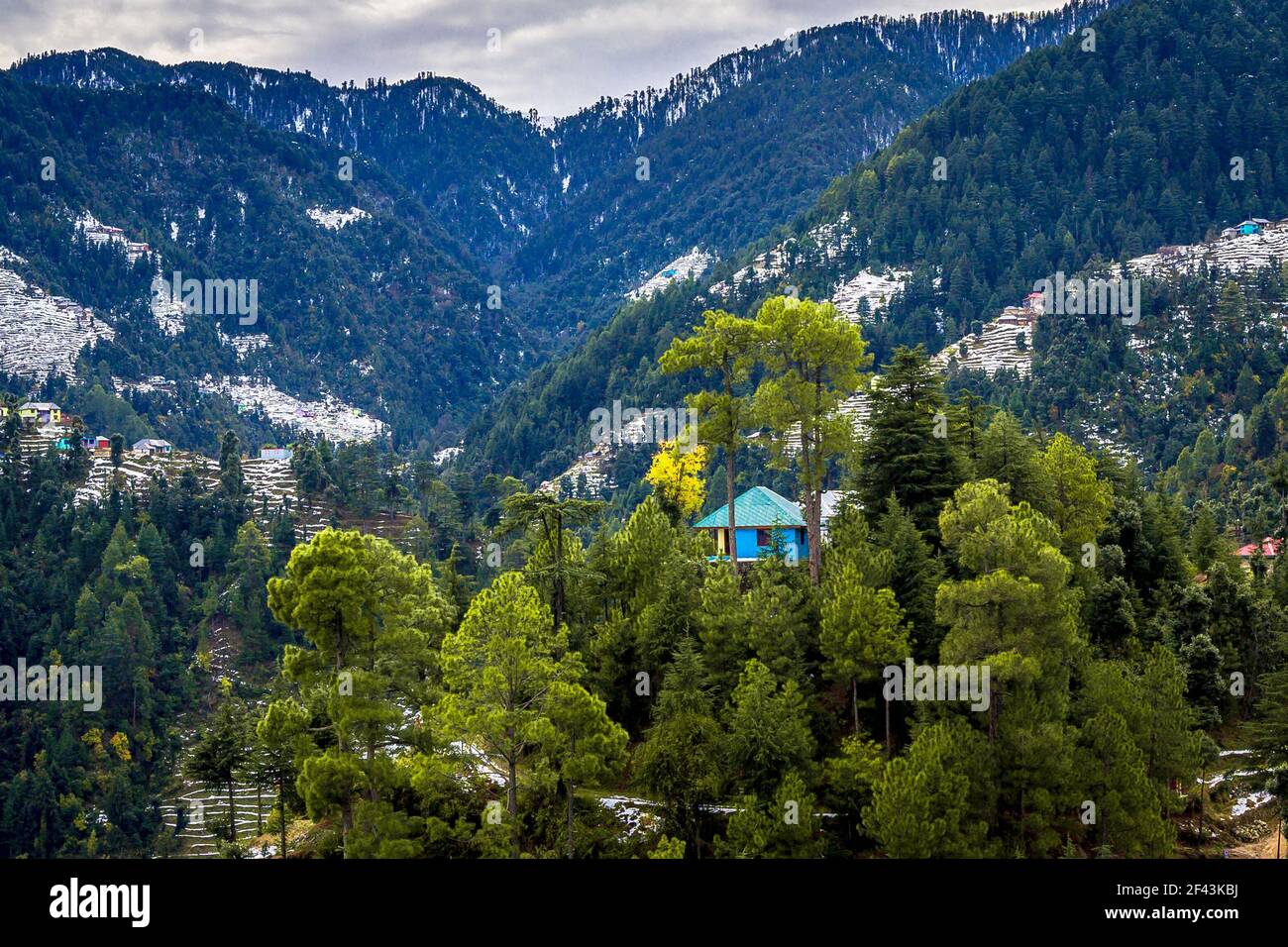 A scenic cottage in the lap of Himalaya. A scenic village in the ...