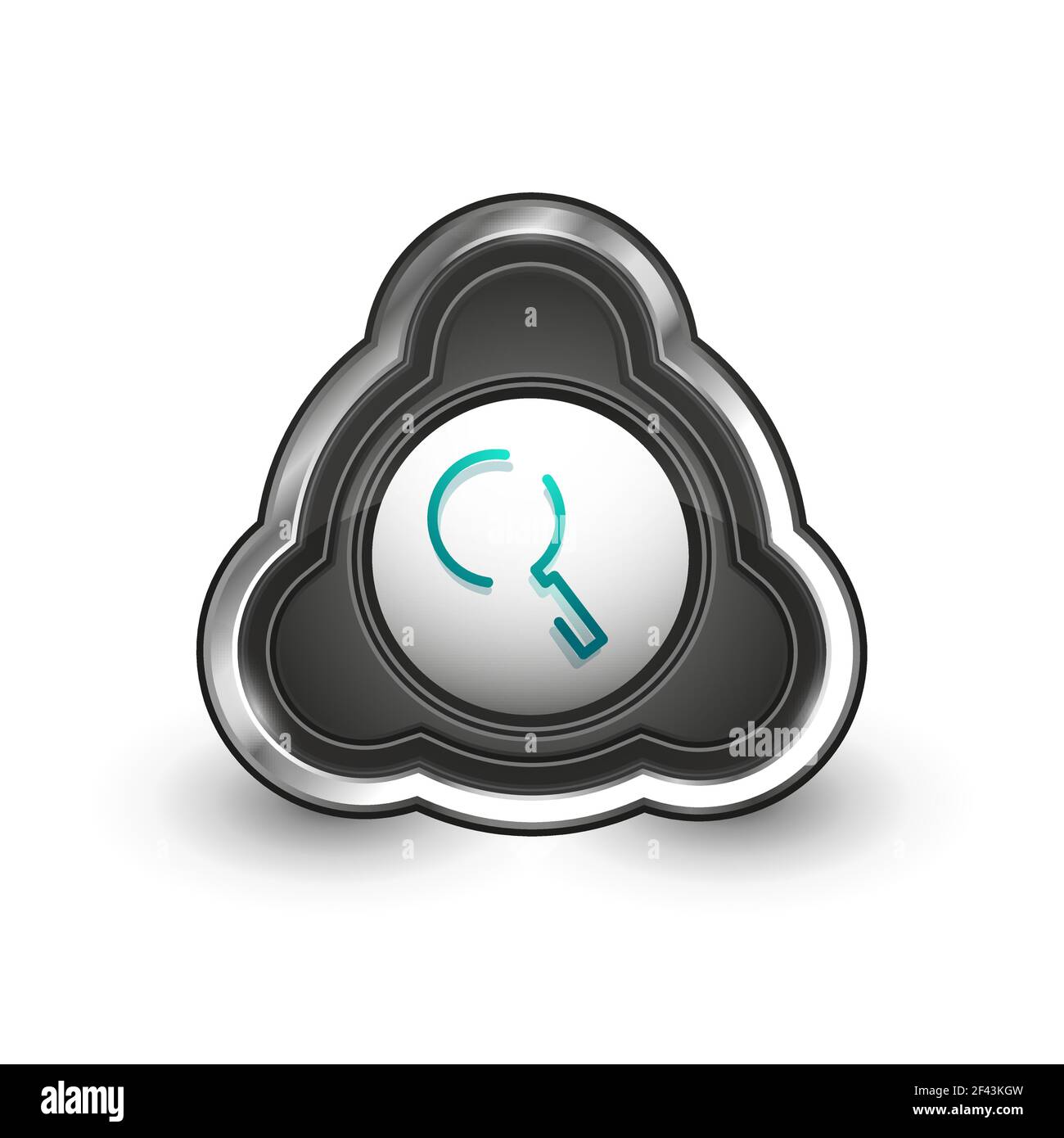 Search magnifyier web button, magnify icon. Modern magnifying glass ...