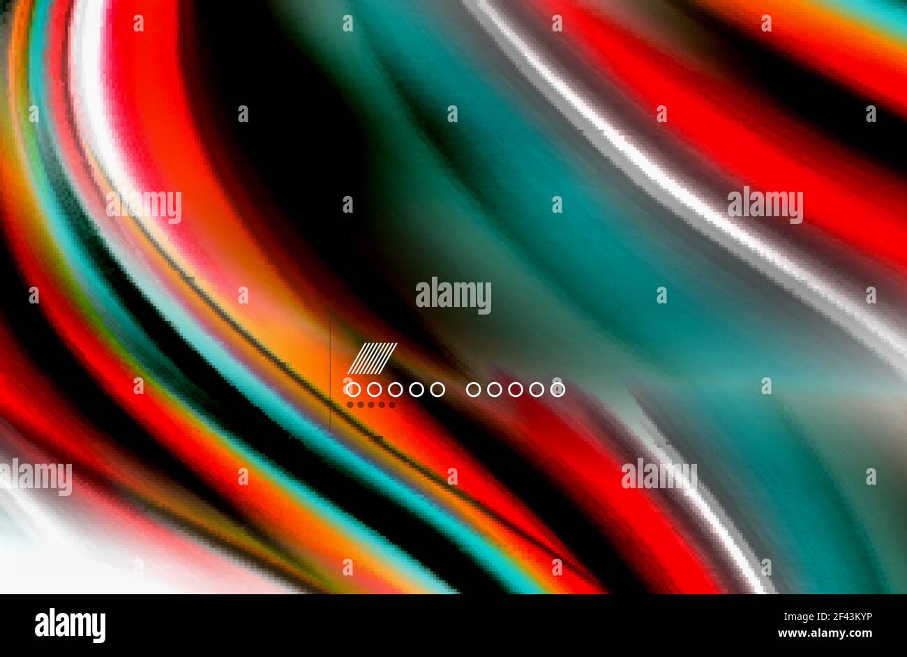 Rainbow color waves, vector blurred abstract background. Rainbow color ...
