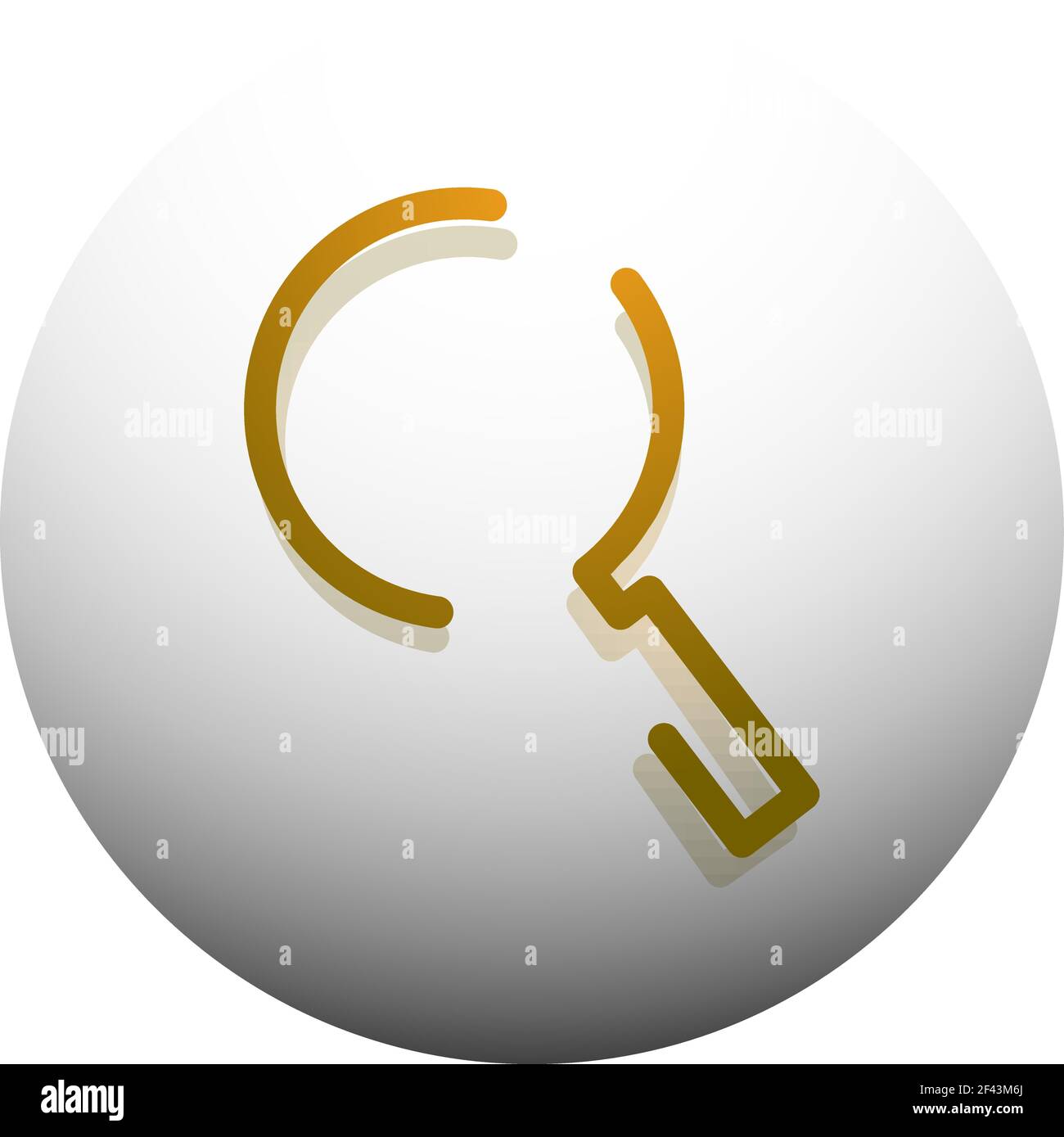 Search magnifyier web button, magnify icon. Modern magnifying glass ...