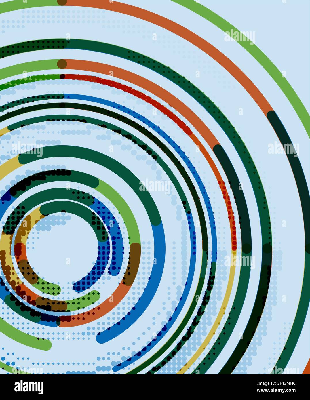 Circular lines, circles, geometric abstract background. Circular lines ...