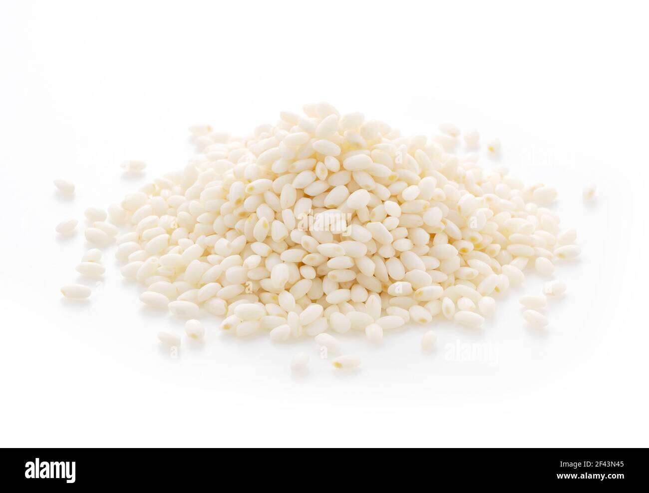 Japanese glutinous rice placed on a white background Stock Photo - Alamy