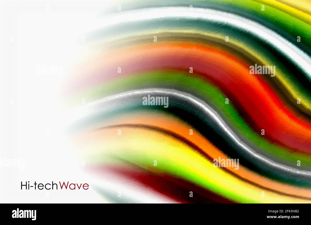 Rainbow color waves, vector blurred abstract background. Rainbow color ...