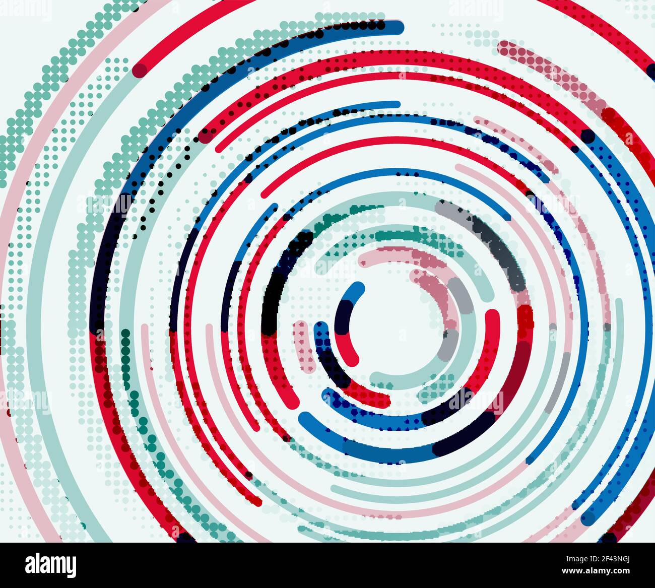 Circular lines, circles, geometric abstract background. Circular lines ...