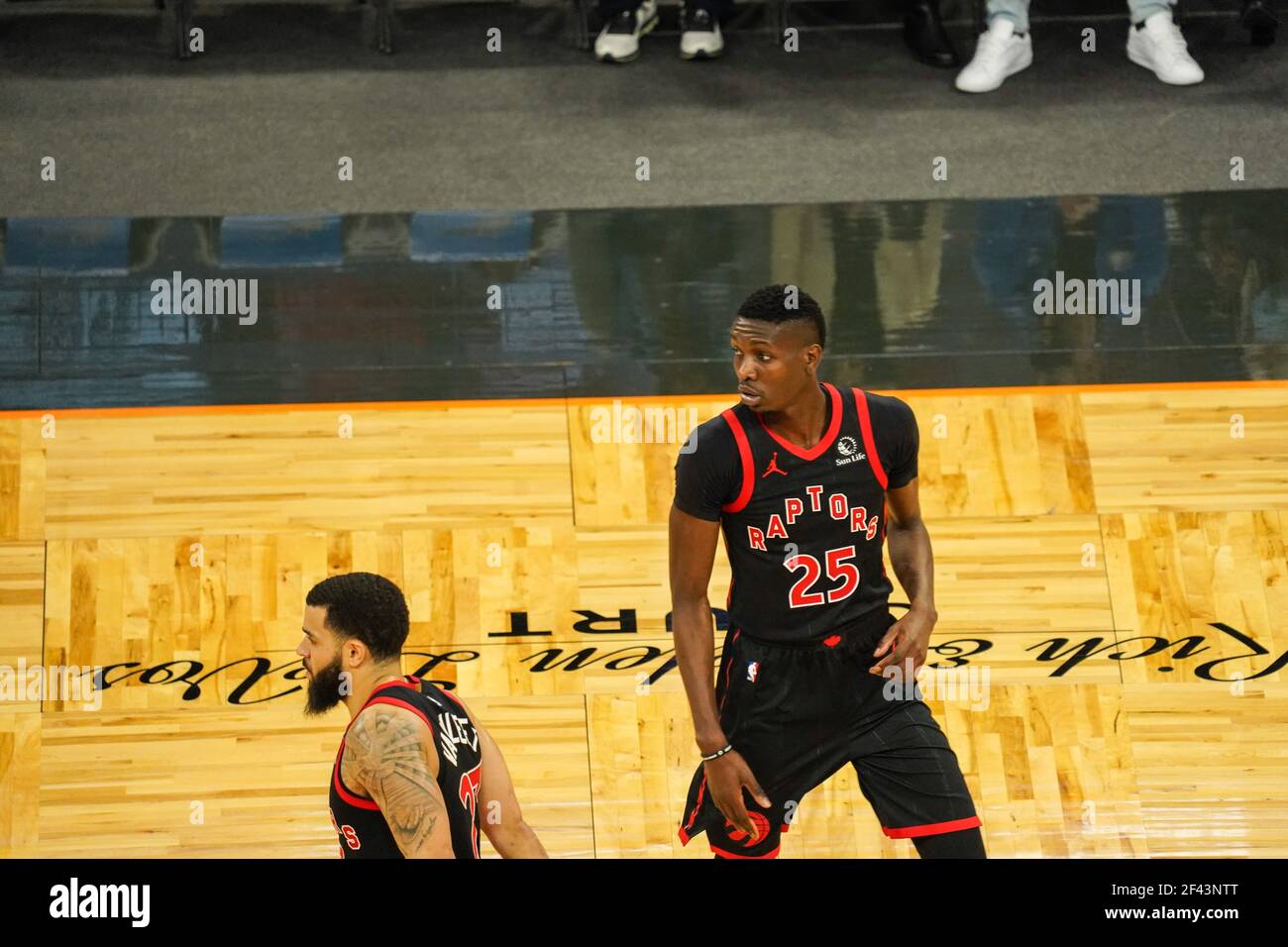 Orlando, Florida, USA, February 2, 2021, Toronto Rapters face the ...