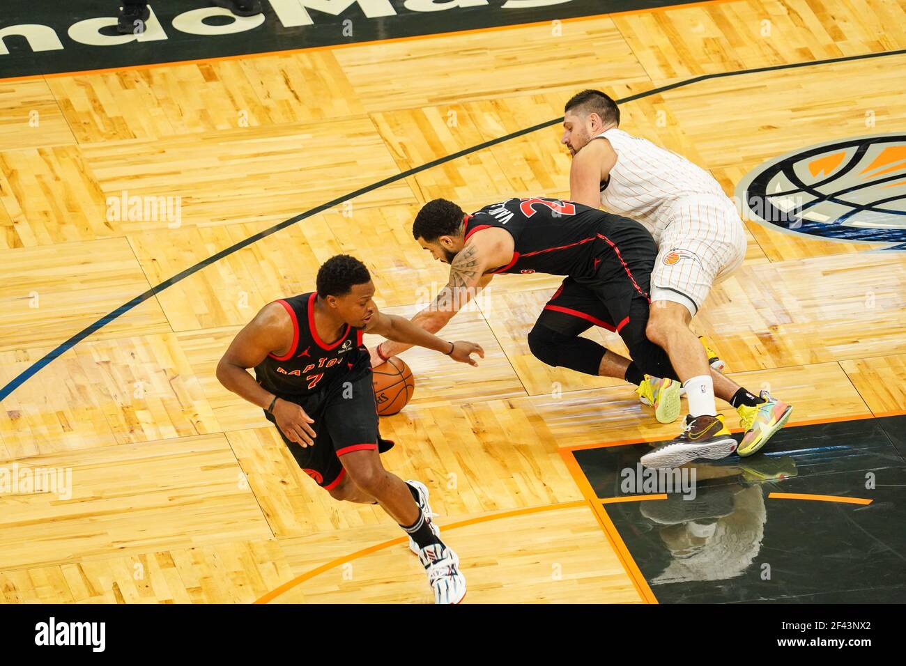 Orlando, Florida, USA, February 2, 2021, Toronto Rapters face the ...