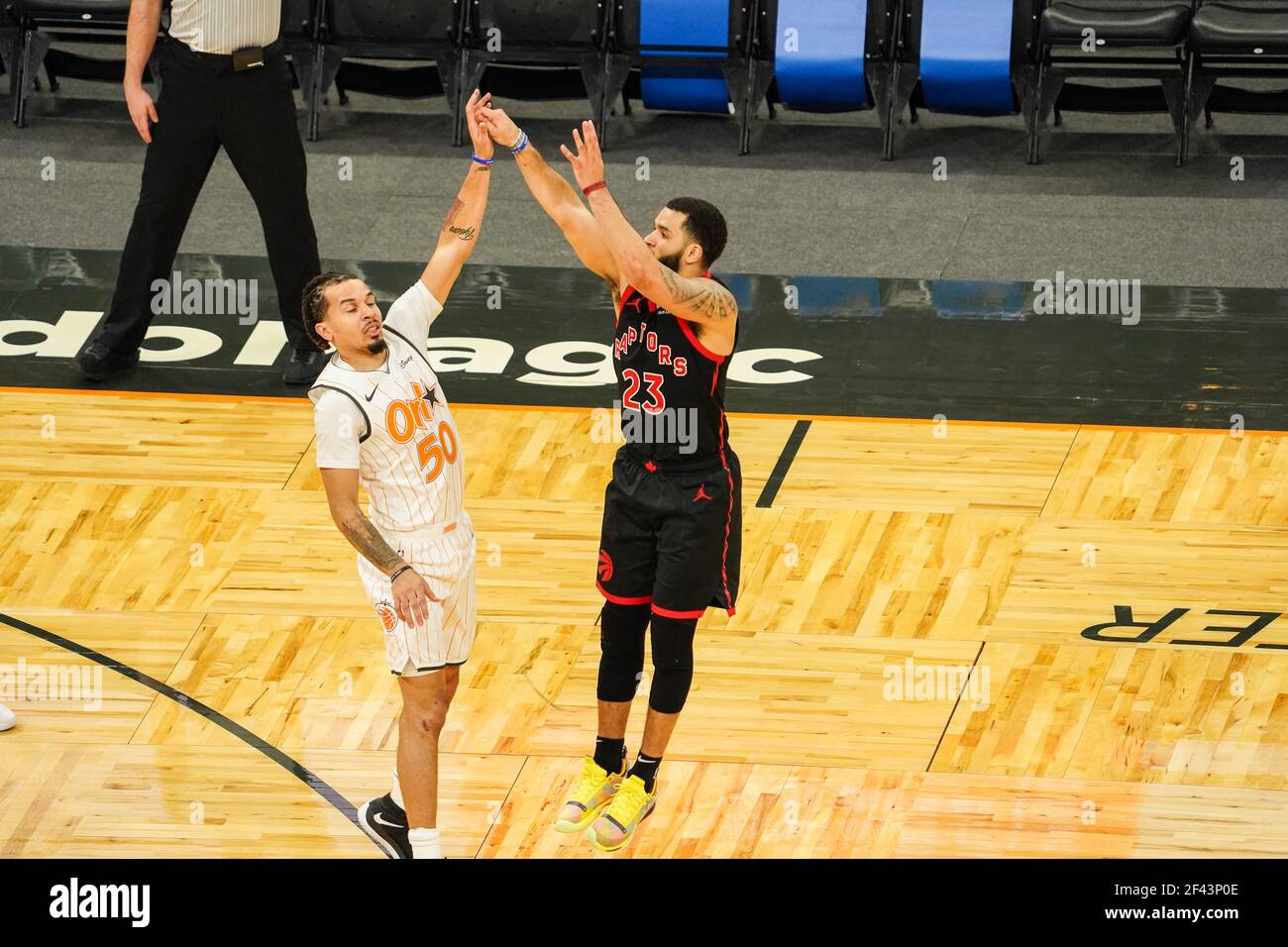 Orlando, Florida, USA, February 2, 2021, Toronto Rapters face the ...