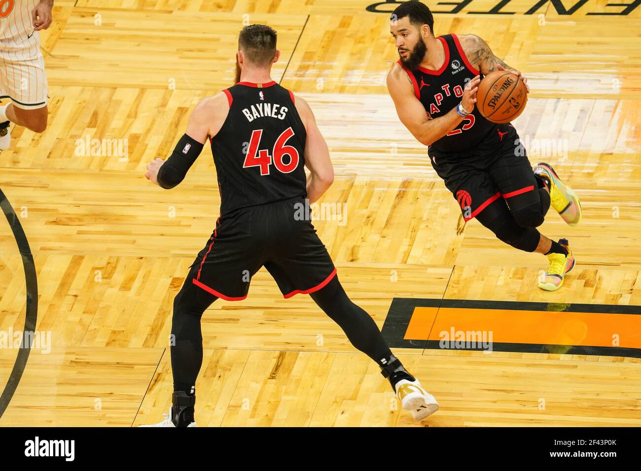 Orlando, Florida, USA, February 2, 2021, Toronto Rapters face the ...