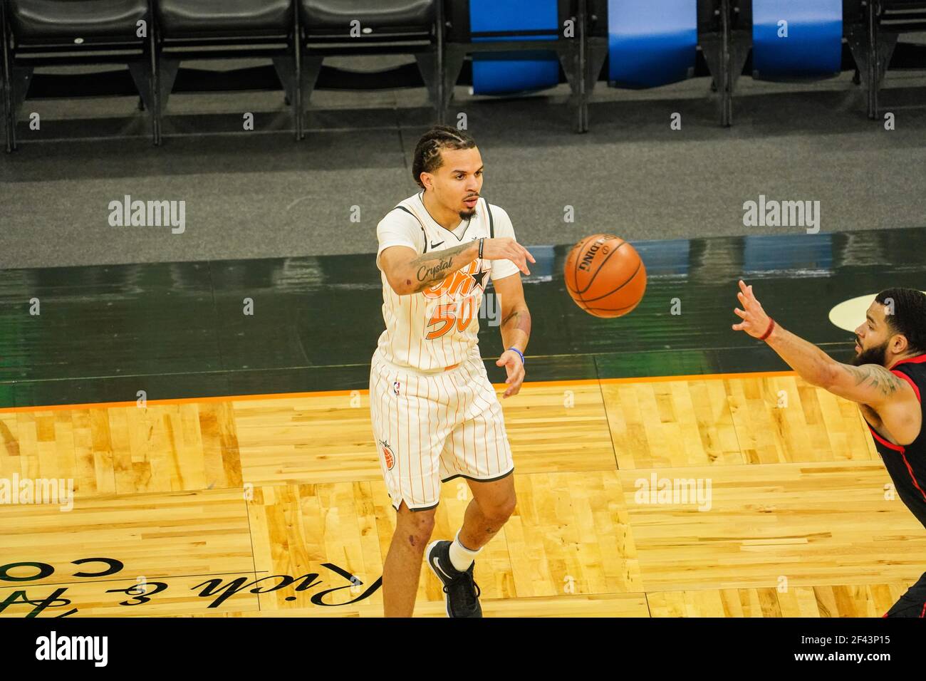 Orlando, Florida, USA, February 2, 2021, Toronto Rapters face the ...