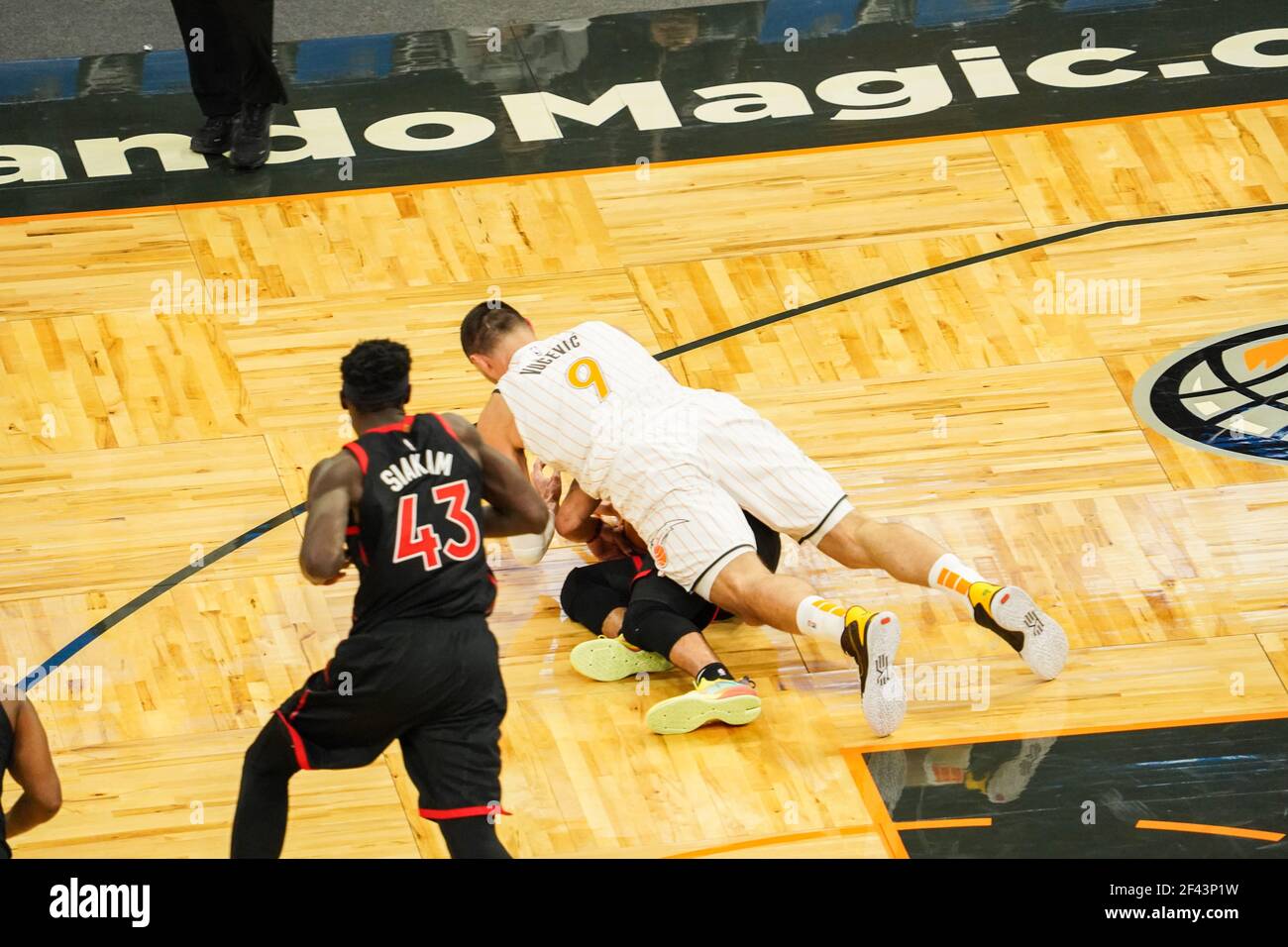 Orlando, Florida, USA, February 2, 2021, Toronto Rapters face the ...