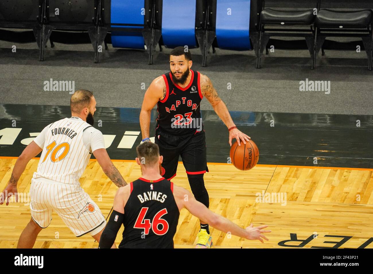 Orlando, Florida, USA, February 2, 2021, Toronto Rapters face the ...
