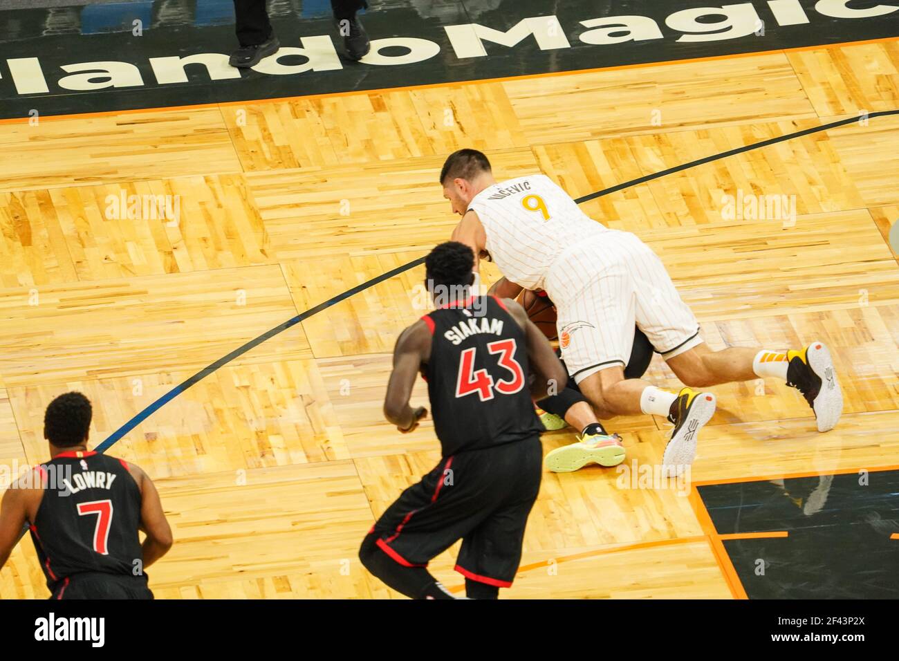 Orlando, Florida, USA, February 2, 2021, Toronto Rapters face the ...