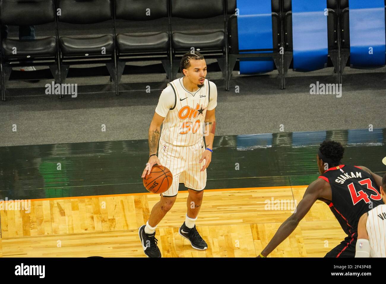 Orlando, Florida, USA, February 2, 2021, Toronto Rapters face the ...
